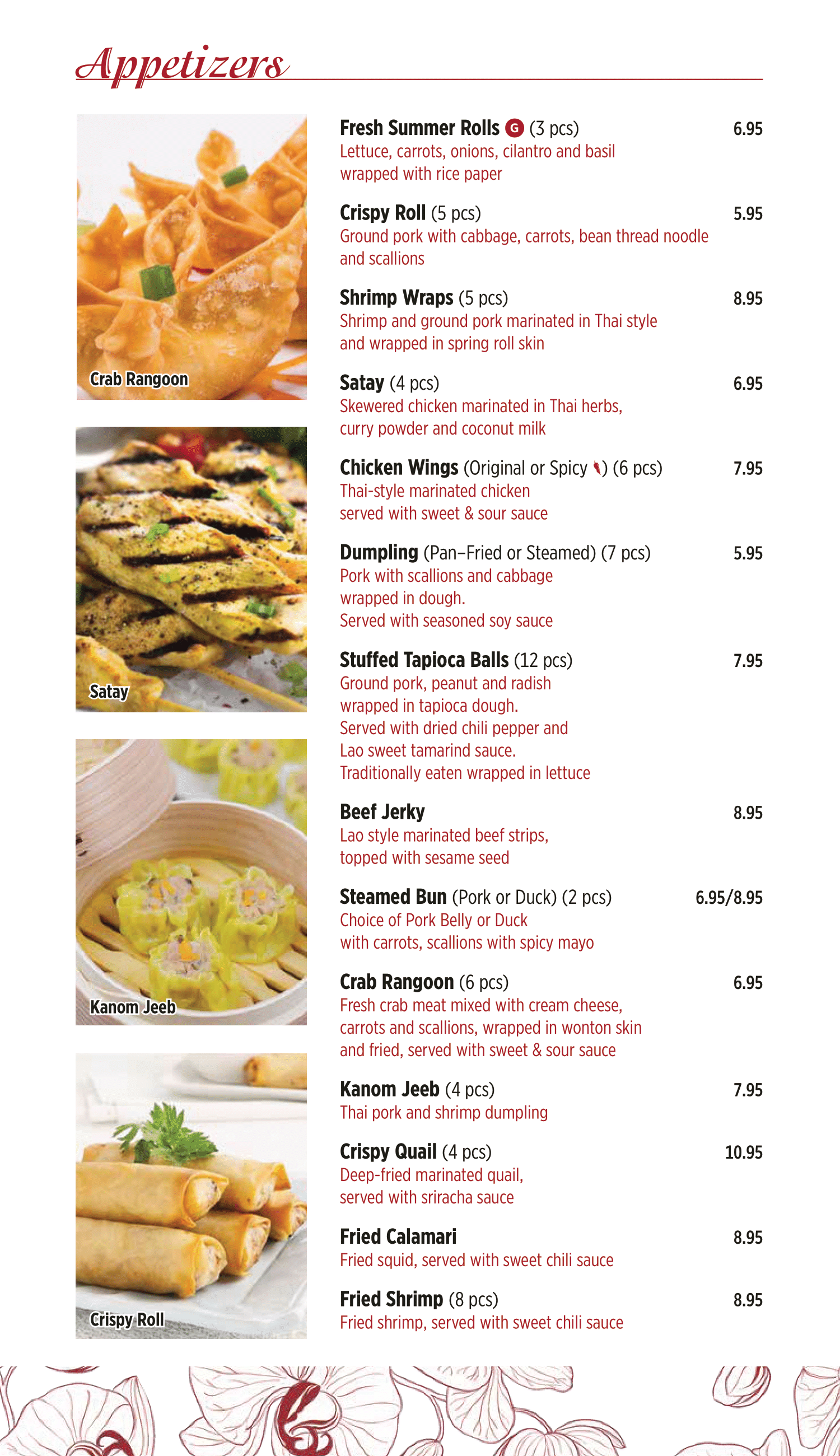 Menu – Laos Thai Kitchen